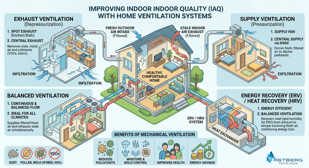 A complete guide to home ventilation systems and ERVs – Astberg Ventilation